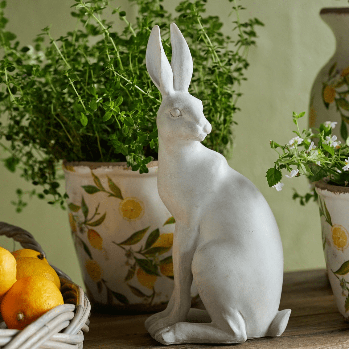 French Country Small Turning Harold Hare White – RAPT ONLINE